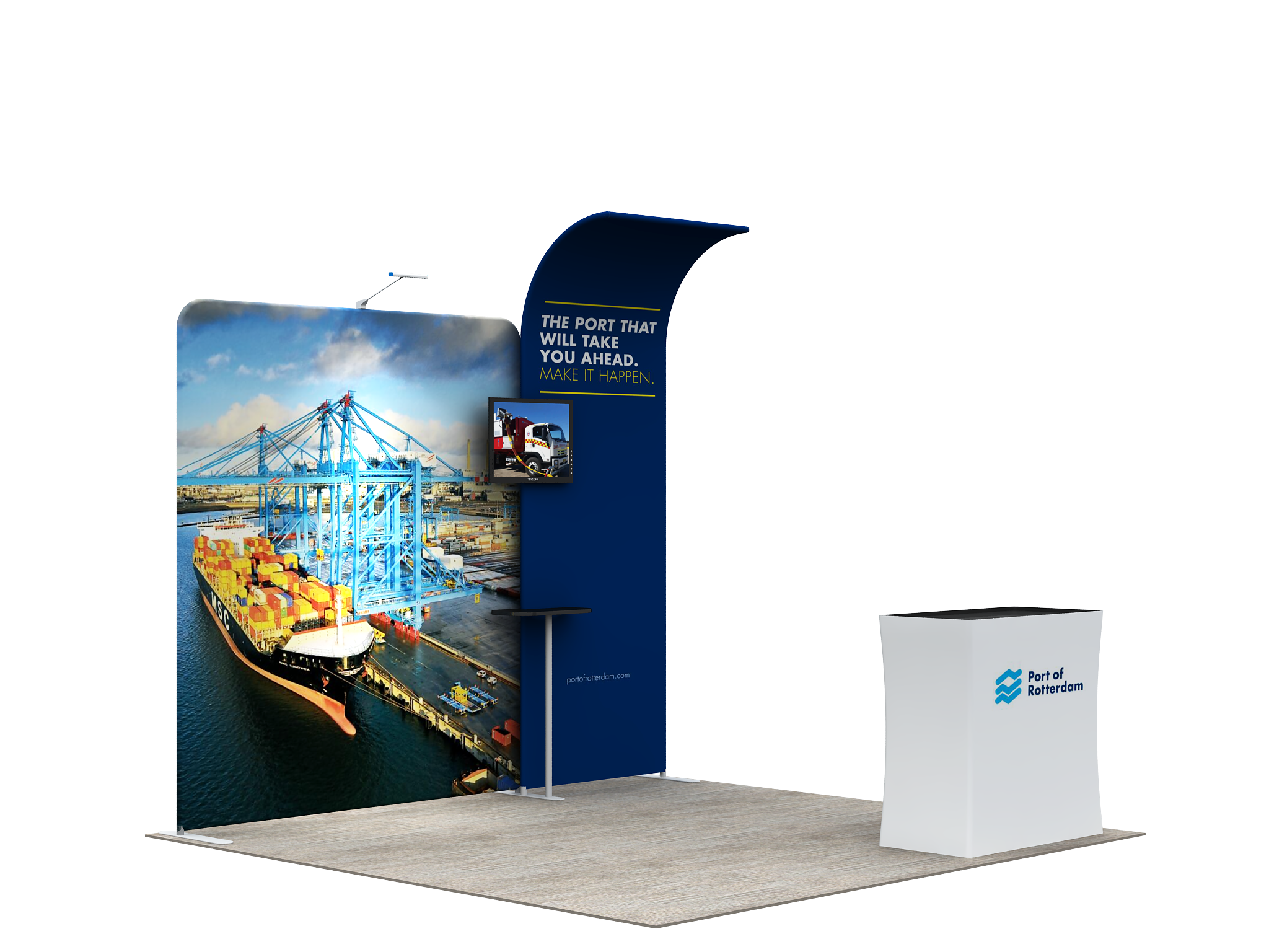 10' Portable Trade Show Booth Exhibit Kit - Style 8 – Modular Exhibits
