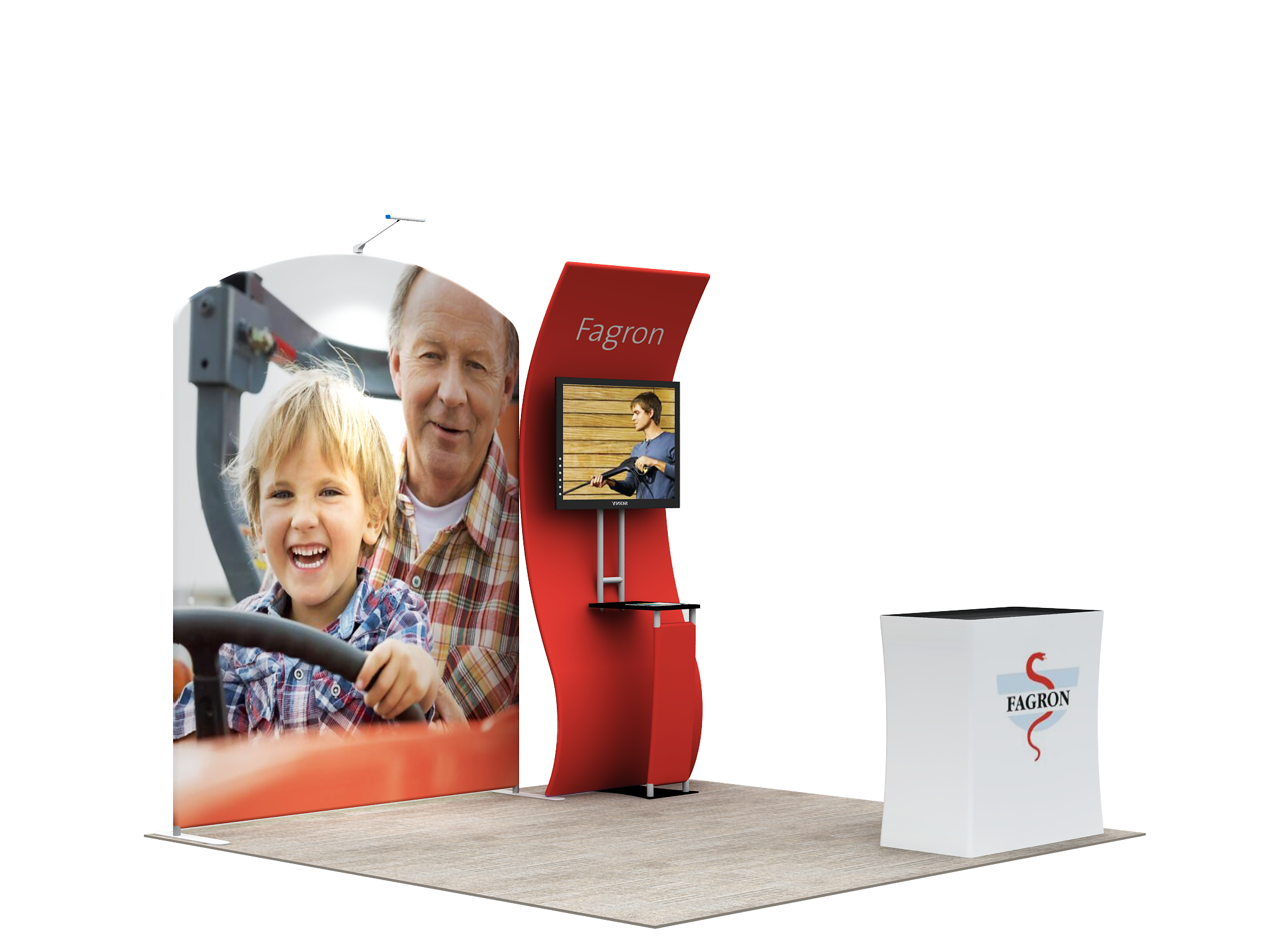 10' Portable Trade Show Booth Exhibit Kit - Style 11 – Modular Exhibits