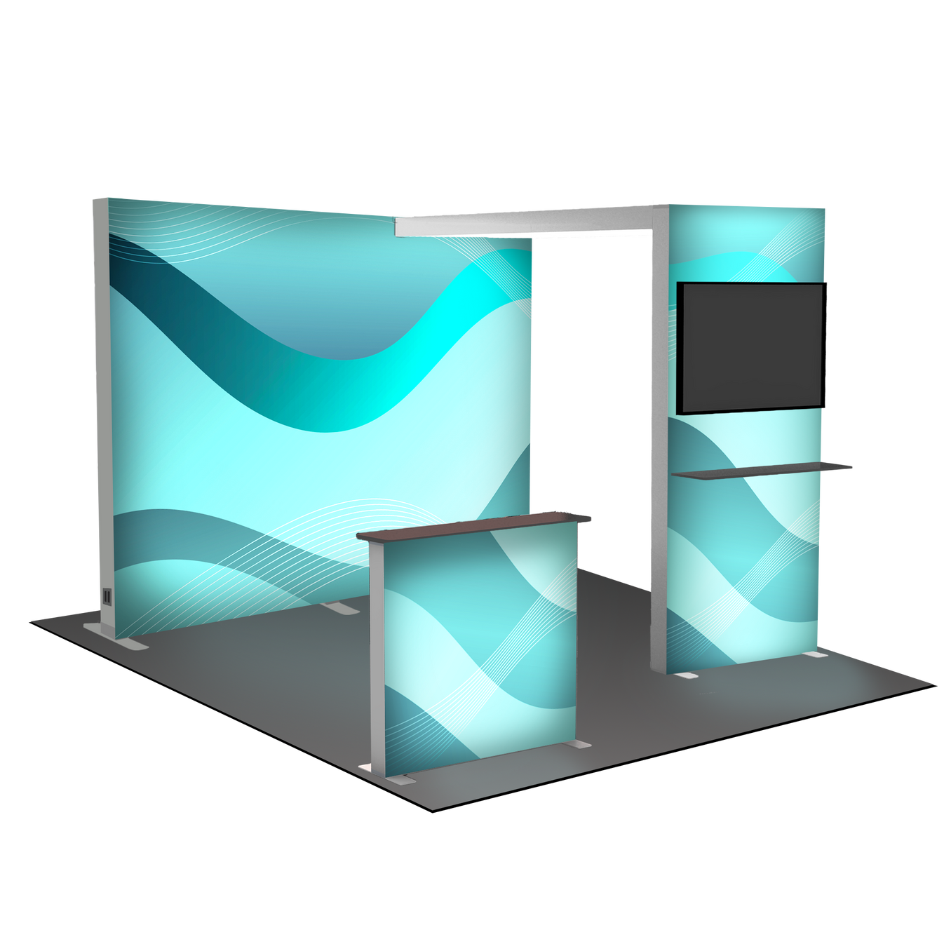 10' SEG Lightbox + SEG Lightbox Arch – Modular Exhibits