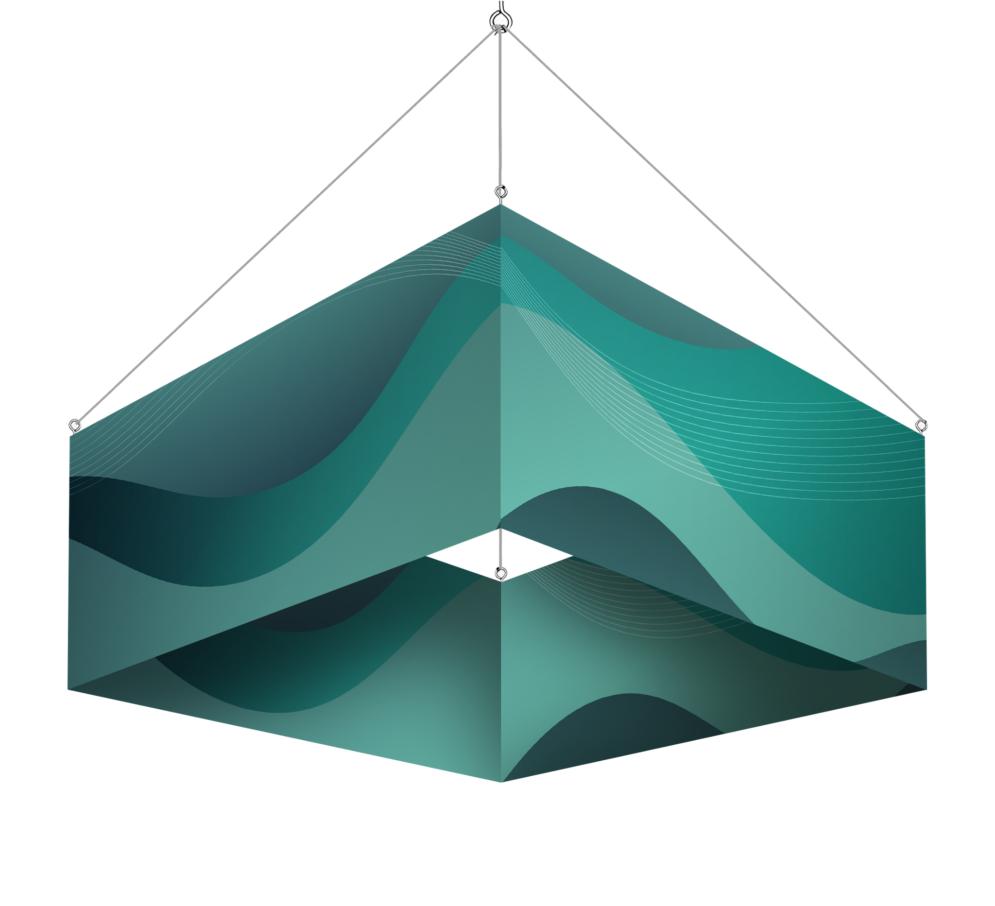 Square Hanging Banner – Modular Exhibits