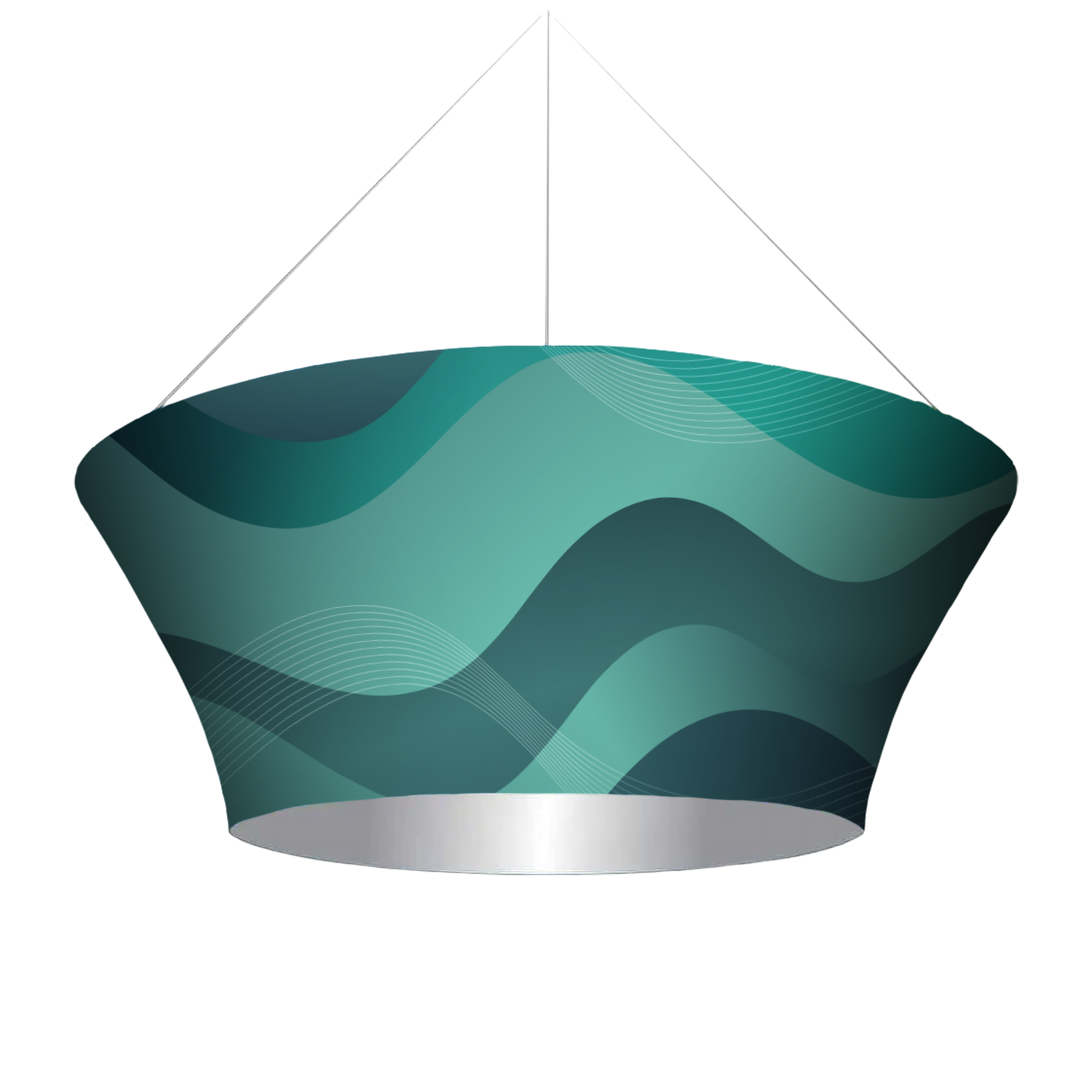 Tapered Circle Hanging Banner – Modular Exhibits